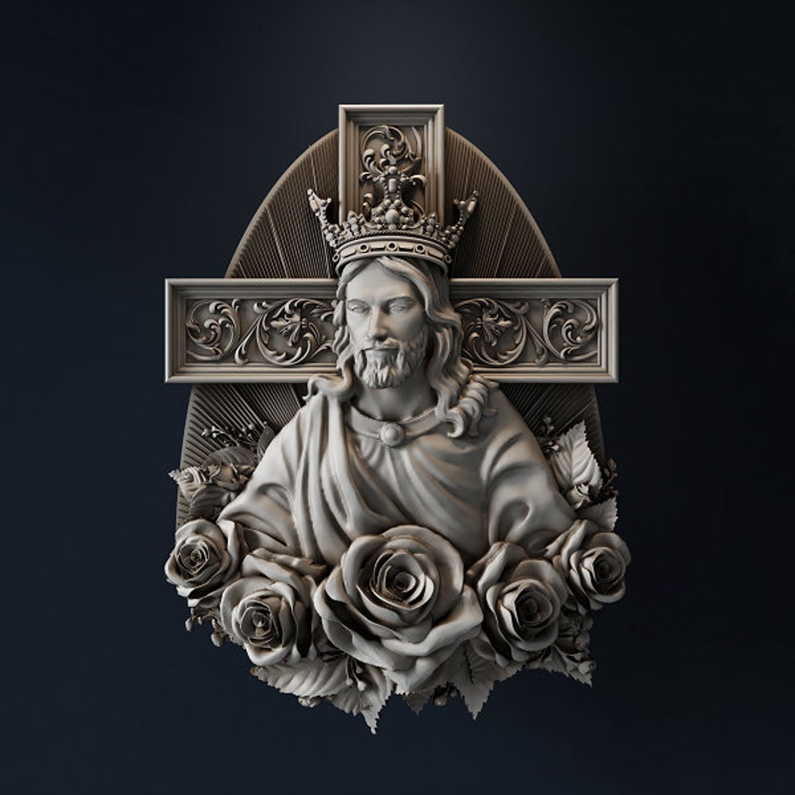 Jesus 3d Stl | 3d Model | STL | CNC Files | Wall Decor | Wood Art ...