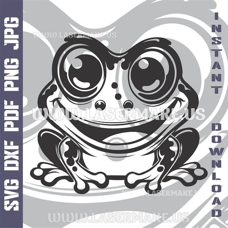 Funny Frog SVG File Cut File for Cricut Printable Png SVG Dxf Cut Files ...