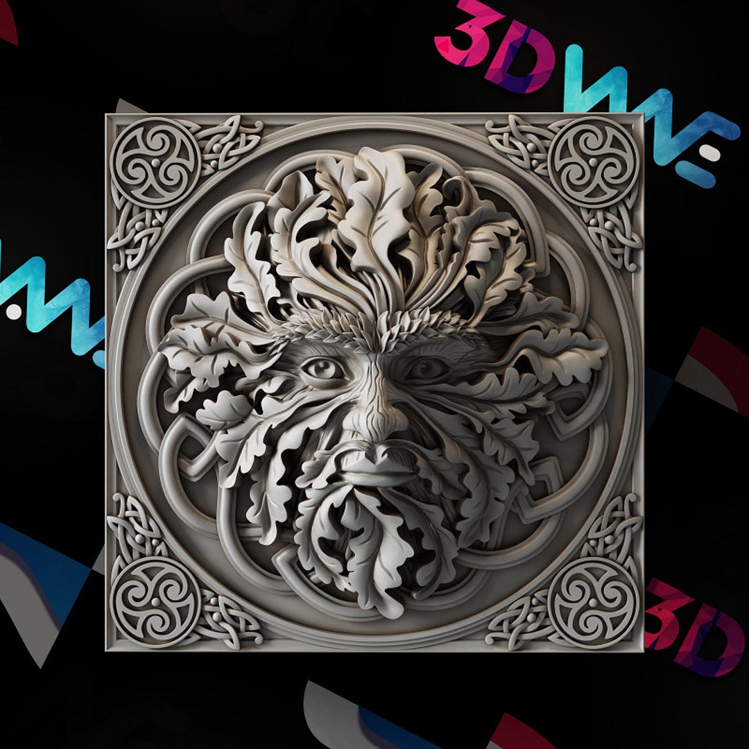 Greenman 3d Stl | Decoration | Decor | 3d Model | STL | CNC Files ...