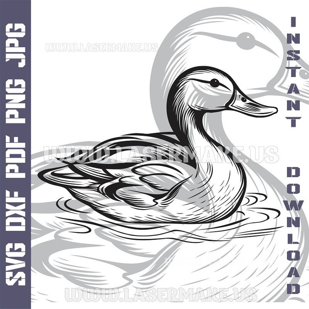 Duck SVG File Cut File for Cricut Printable Png SVG Dxf Cut Files Laser ...