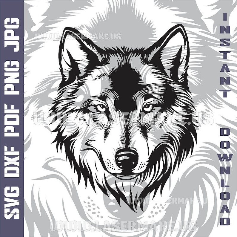 Wolf SVG File | Cut File for Cricut | Printable Png| SVG Dxf Cut Files ...