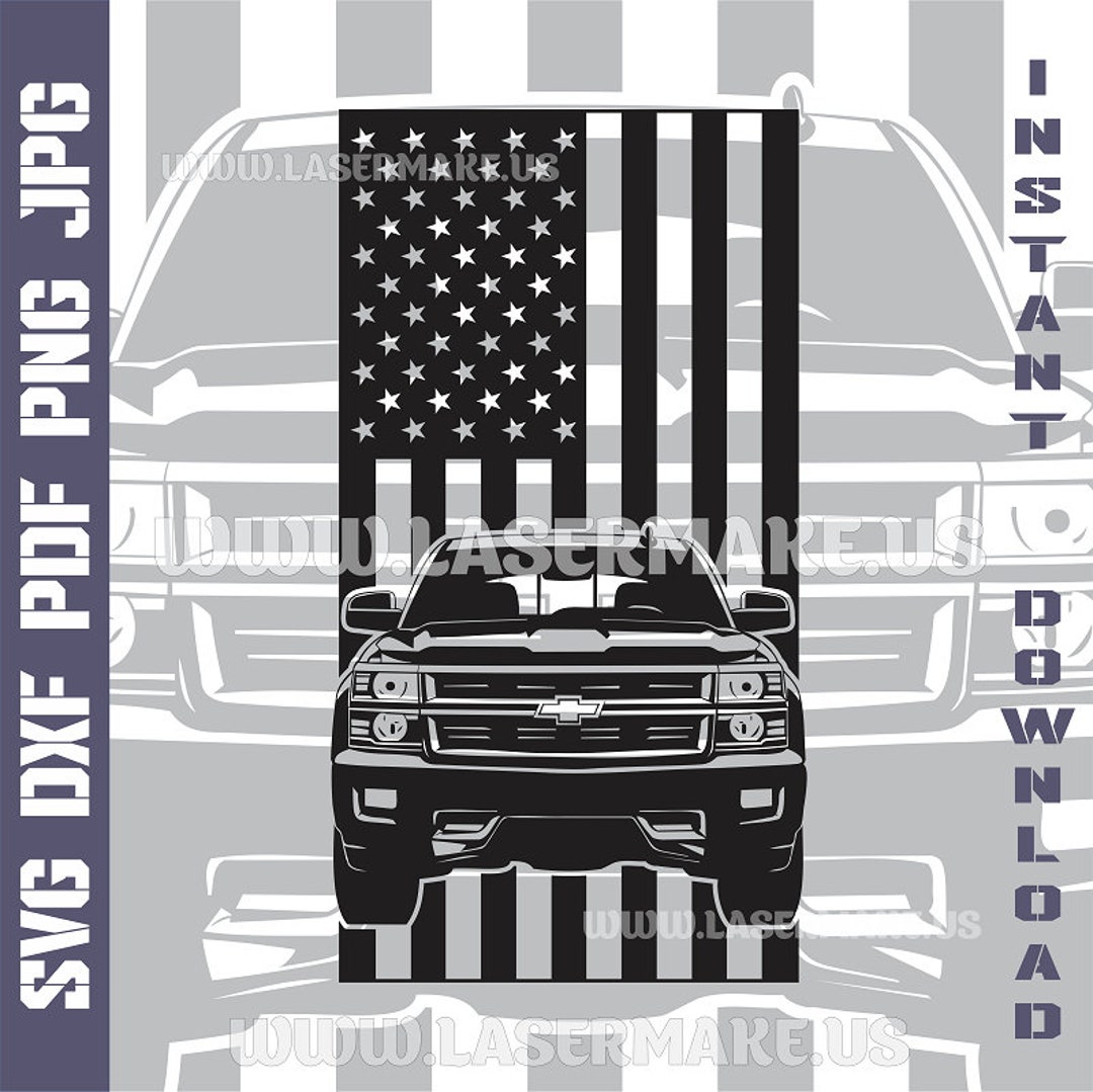 Chevrolet Silverado SVG File | Cut File for Cricut | Printable Png| SVG ...