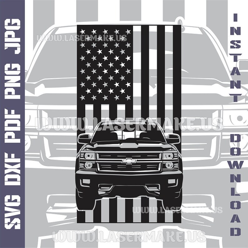 Chevrolet Silverado SVG File | Cut File for Cricut | Printable Png| SVG ...