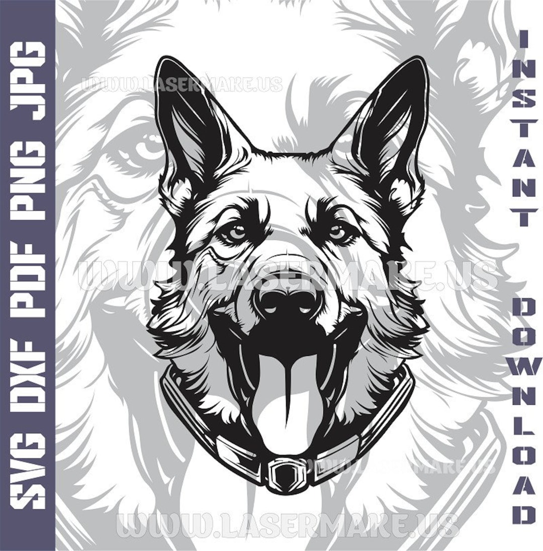 German Shepherd SVG File Cut File for Cricut Printable Png SVG Dxf Cut ...