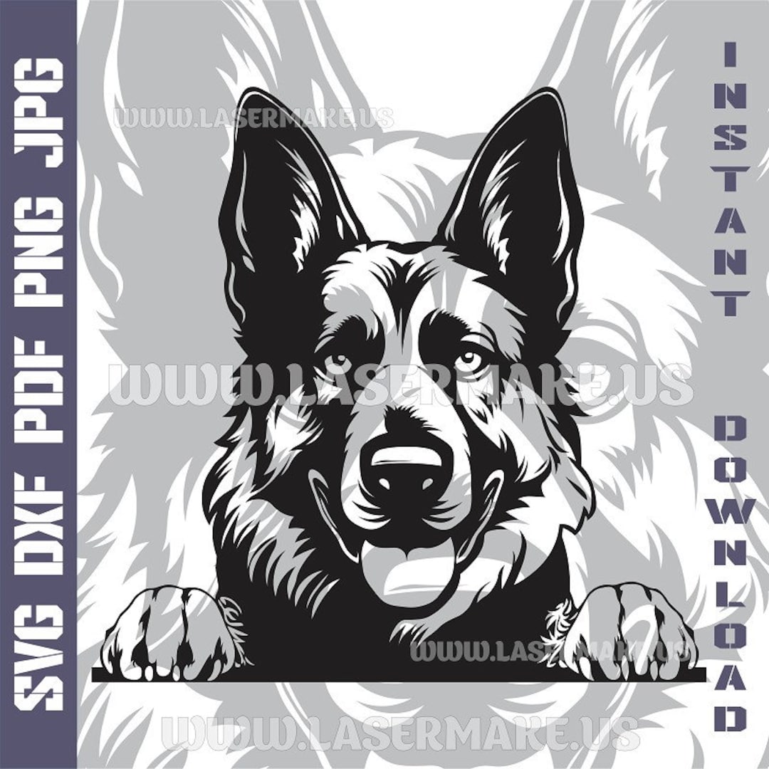 German Shepherd SVG File | Cut File for Cricut | Printable Png| SVG Dxf ...