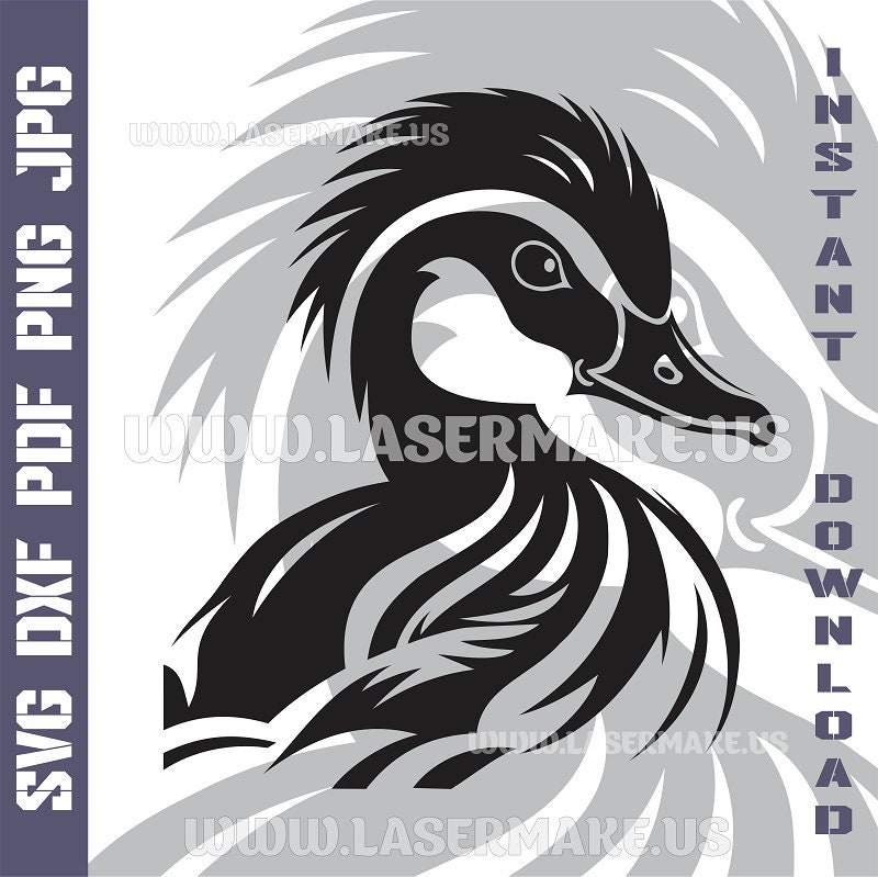 Duck SVG File Cut File for Cricut Printable Png SVG Dxf Cut Files Laser ...