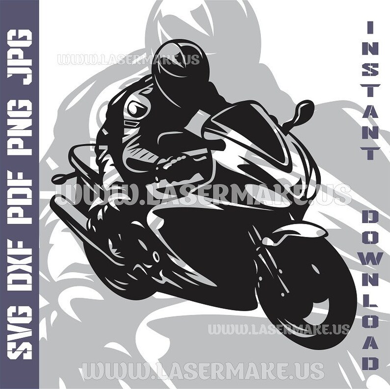 Biker SVG File | Cut File for Cricut | Printable Png| SVG Dxf Cut Files ...