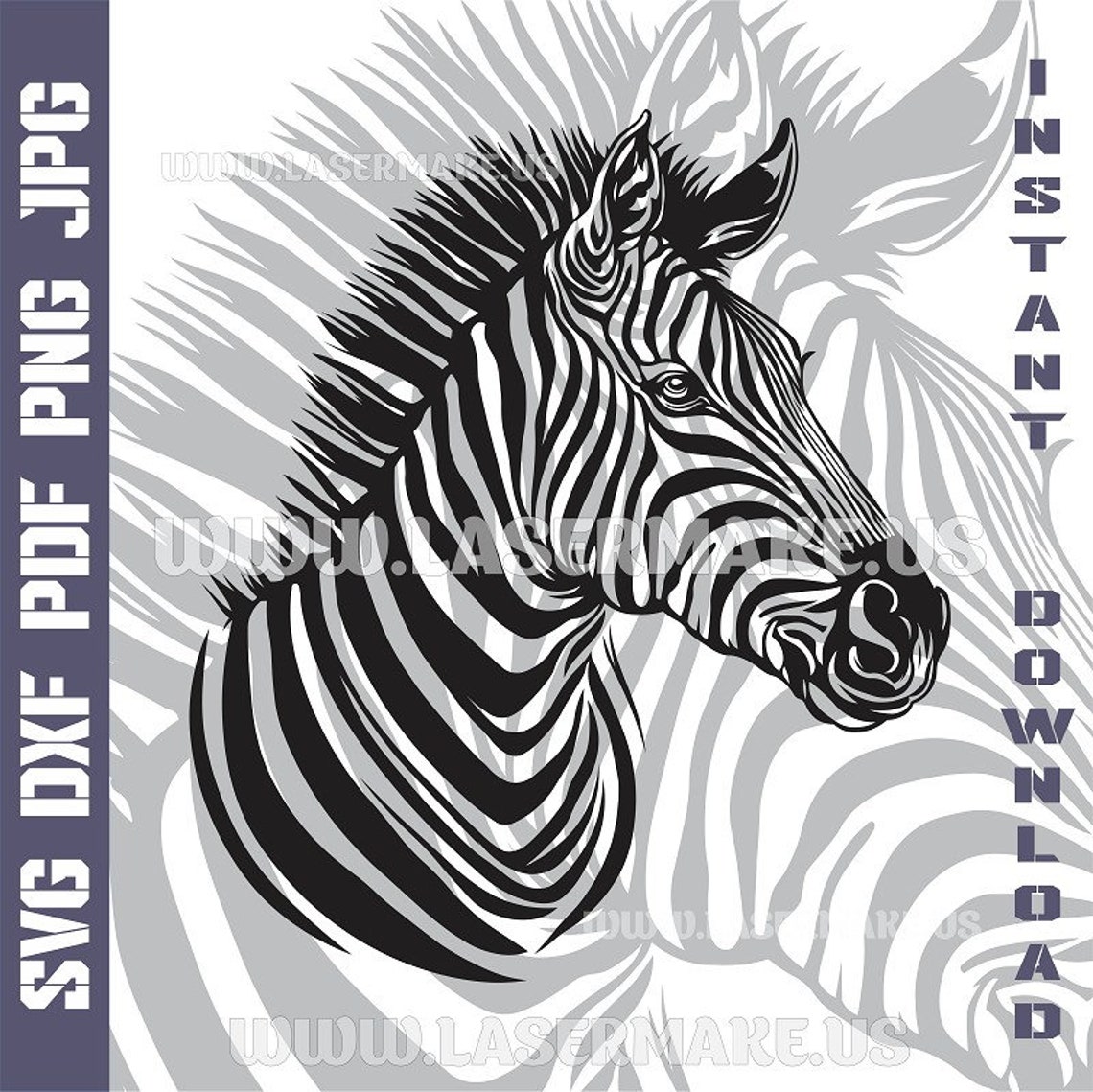 Zebra SVG File | Cut File for Cricut | Printable Png| SVG Dxf Cut Files ...