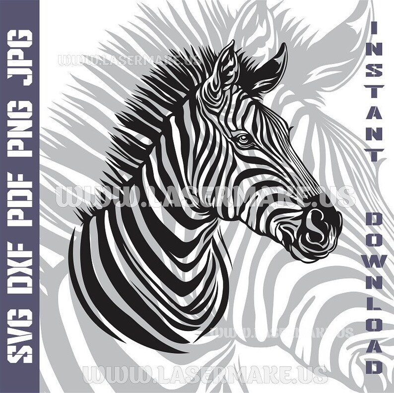Zebra SVG File | Cut File for Cricut | Printable Png| SVG Dxf Cut Files ...