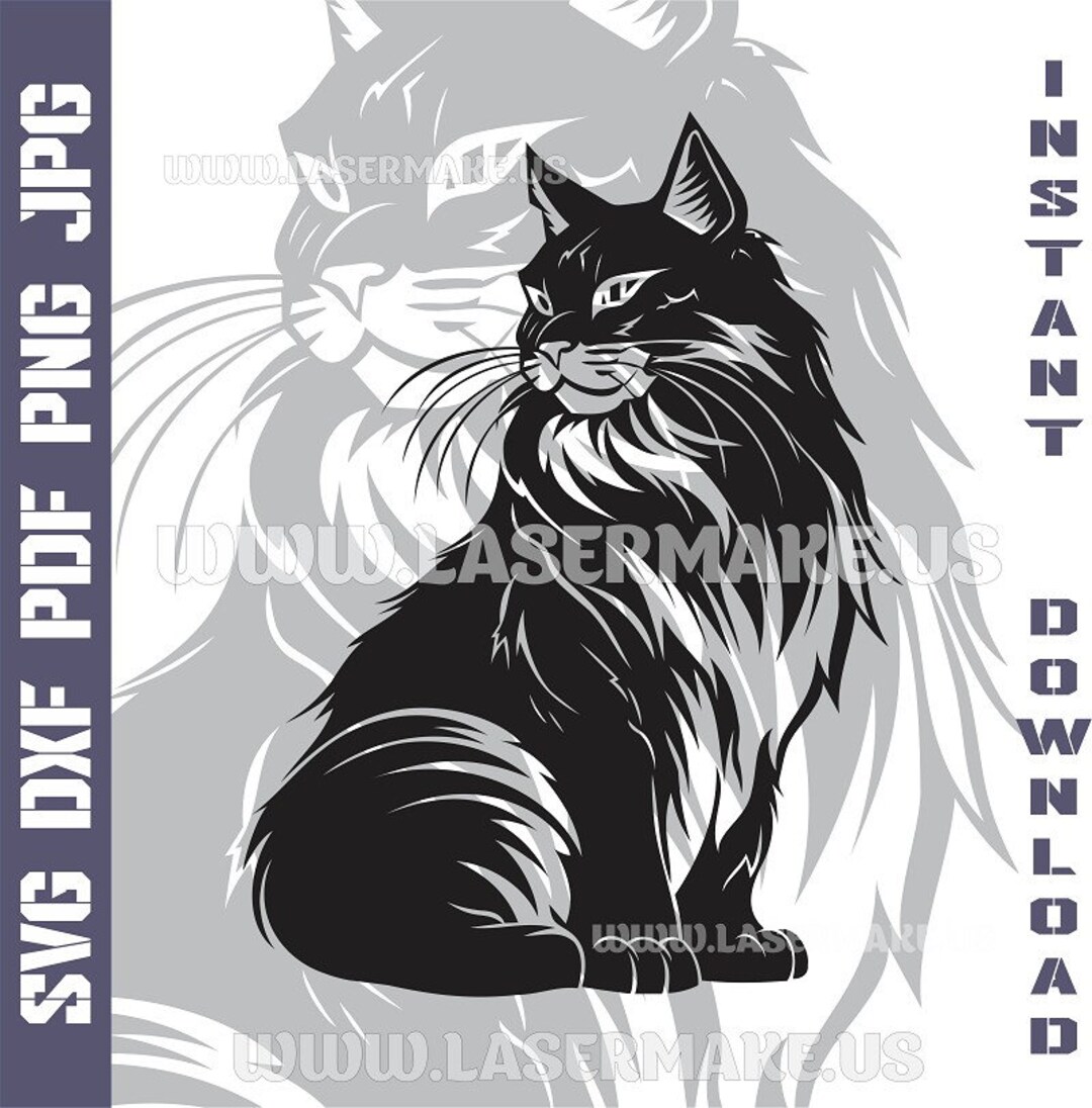 Cat SVG File | Cut File for Cricut | Printable Png| SVG Dxf Cut Files ...