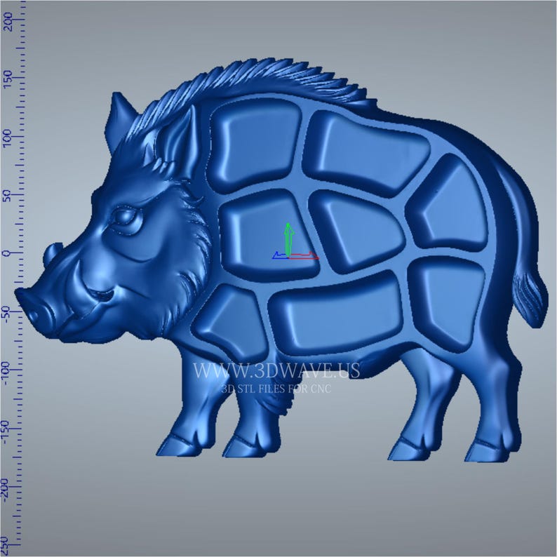Boar Serving Tray STL File | CNC Router Model, Charcuterie Board ...