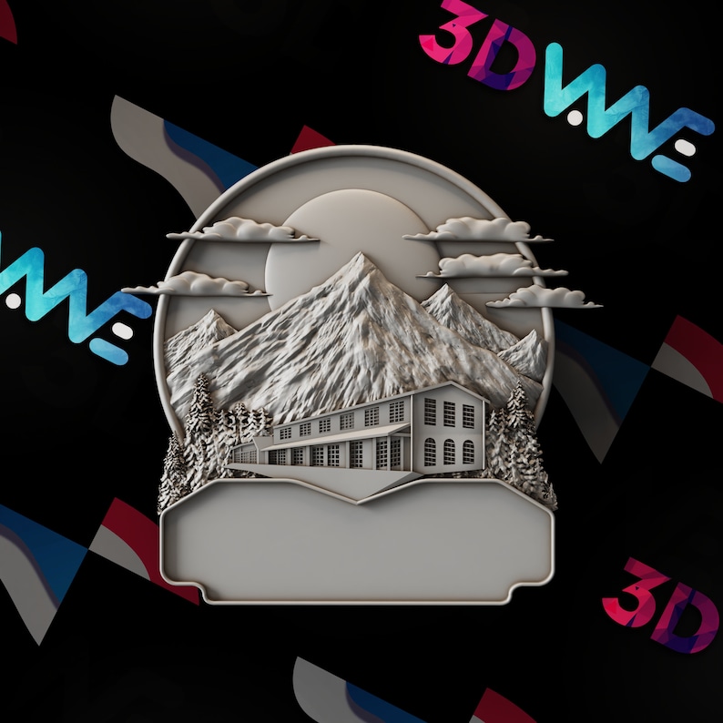 Cabin Sign Welcome Sign 3d Model STL CNC Files Wall - Etsy