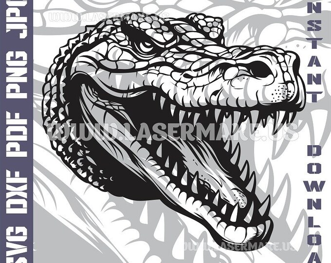 Alligator SVG File Cut File for Cricut Printable Png SVG Dxf Cut Files ...