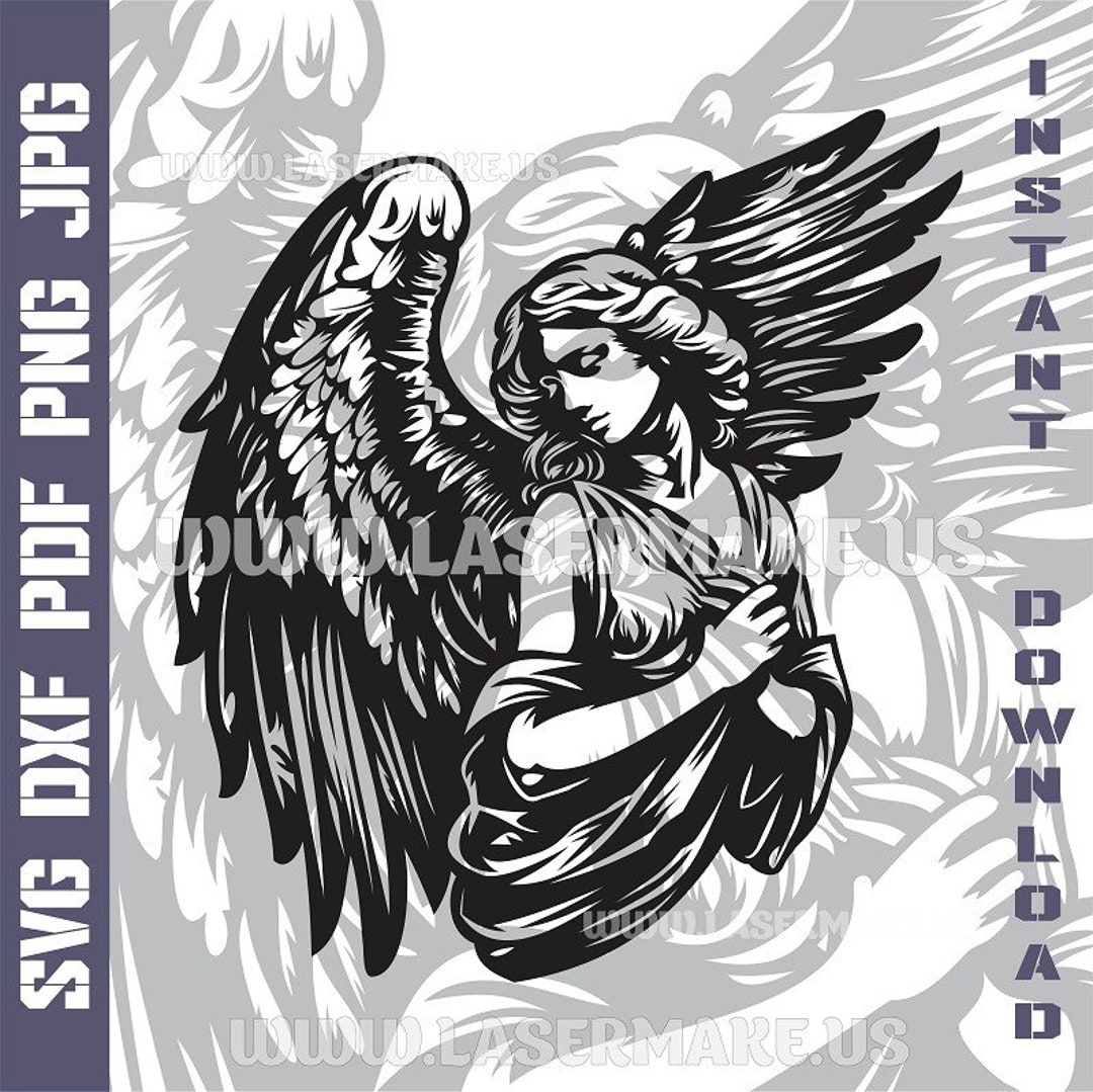 Angel SVG File Cut File for Cricut Printable Png SVG Dxf Cut Files ...