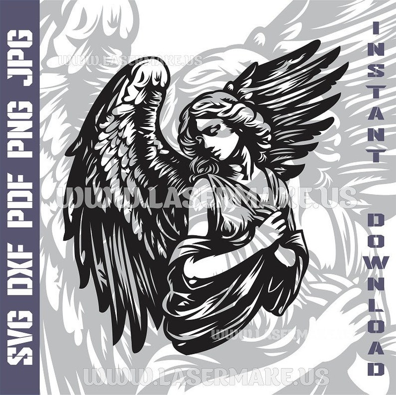 Angel SVG File | Cut File for Cricut | Printable Png| SVG Dxf Cut Files ...