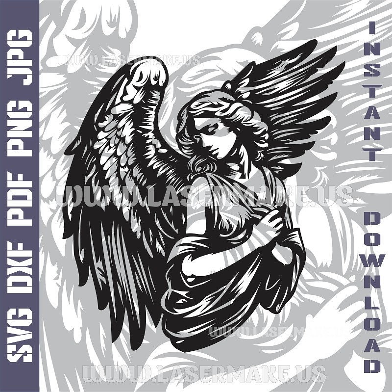 Angel SVG File | Cut File for Cricut | Printable Png| SVG Dxf Cut Files ...