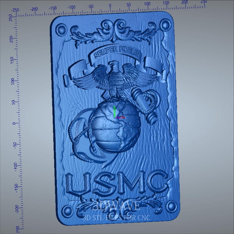 USMC Eagle Globe Anchor STL | Marine Corps 3D Model, CNC Wall Art - Etsy