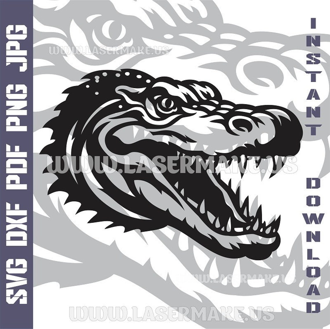 Alligator SVG File Cut File for Cricut Printable Png SVG Dxf Cut Files ...