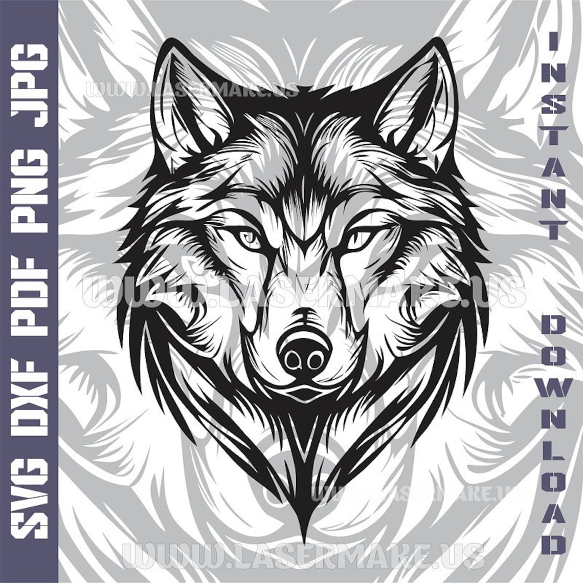 Wolf SVG File | Cut File for Cricut | Printable Png| SVG Dxf Cut Files ...