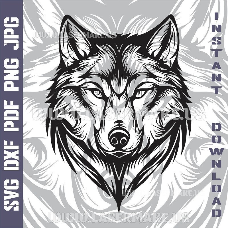 Wolf SVG File | Cut File for Cricut | Printable Png| SVG Dxf Cut Files ...