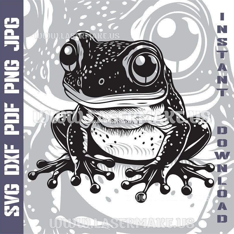 Funny Frog SVG File Cut File for Cricut Printable Png SVG Dxf Cut Files ...