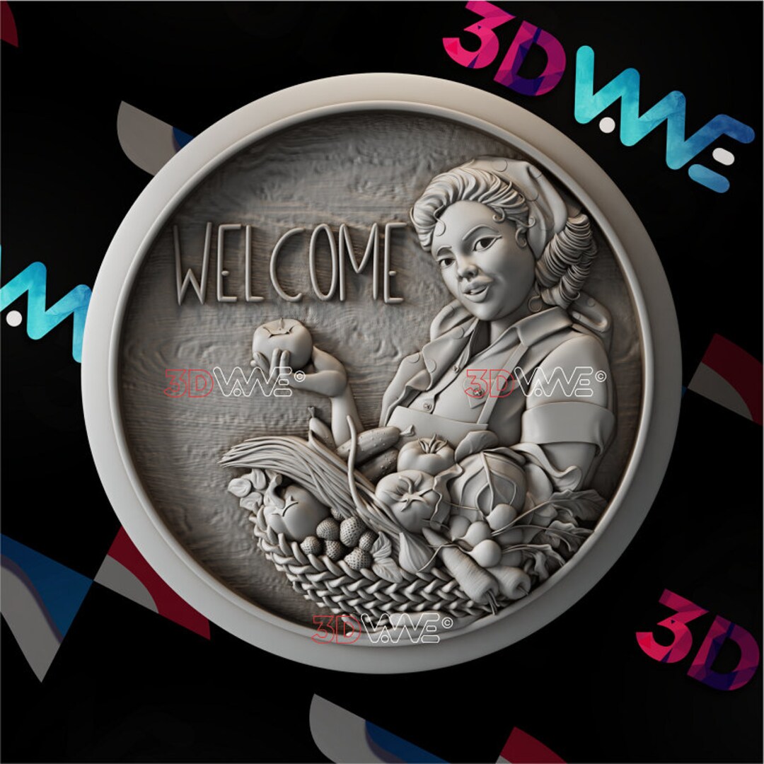 Farm | Farmer | Welcome | 3d Model | STL | CNC Files | Wall Decor ...