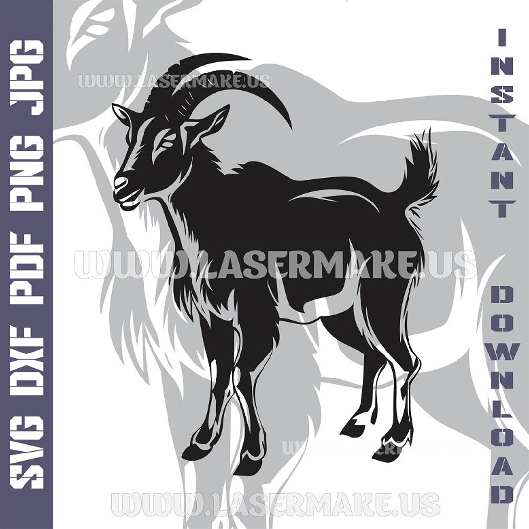 Goat SVG File | Cut File for Cricut | Printable Png| SVG Dxf Cut Files ...