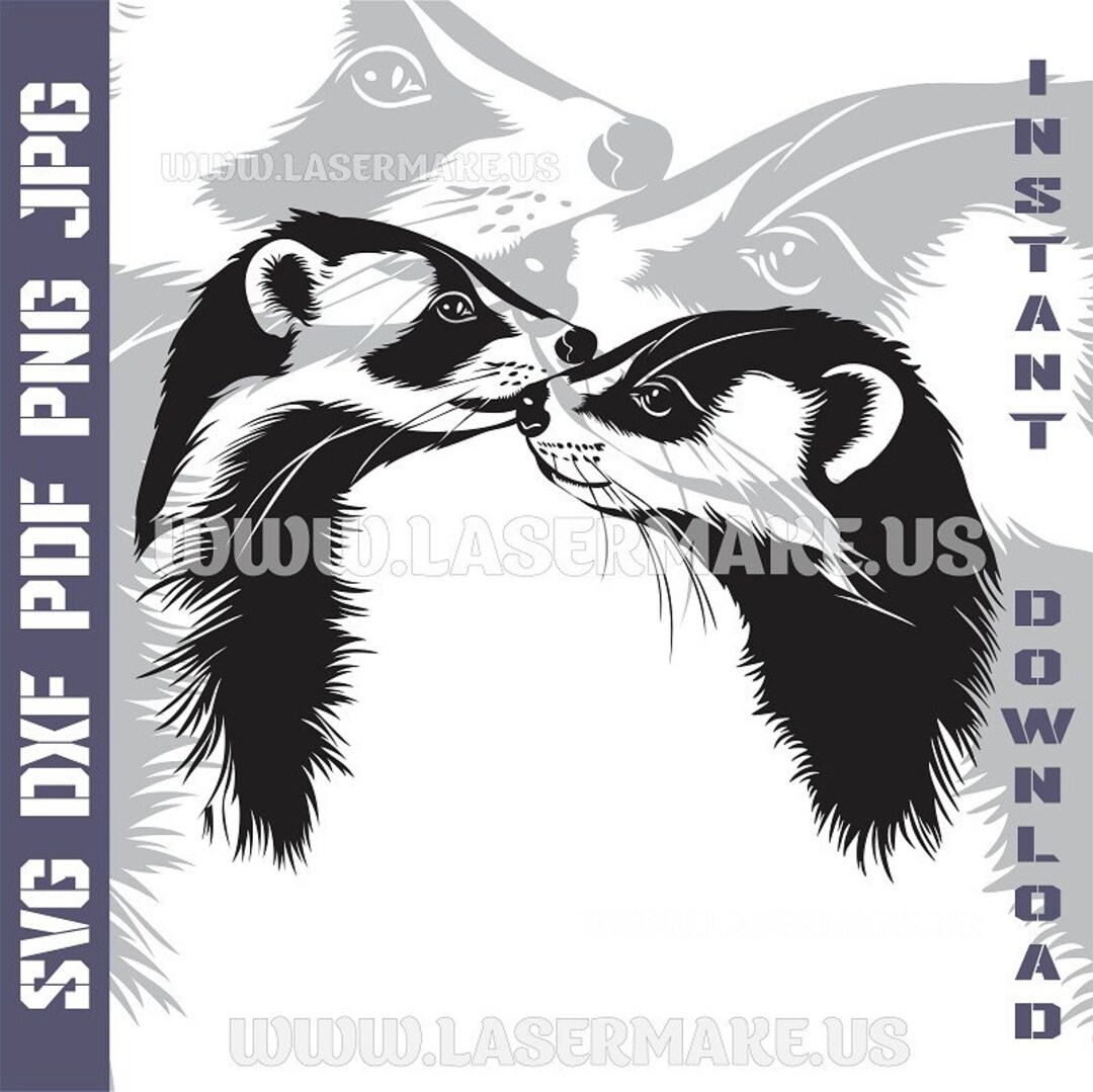 Badgers SVG File | Cut File for Cricut | Printable Png| SVG Dxf Cut ...
