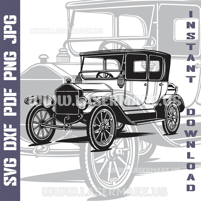 Ford T SVG File Cut File for Cricut Printable Png SVG Dxf Cut Files ...