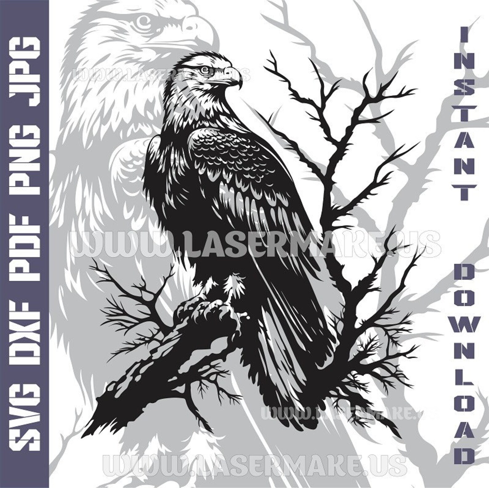Eagle SVG File | Cut File for Cricut | Printable Png| SVG Dxf Cut Files ...