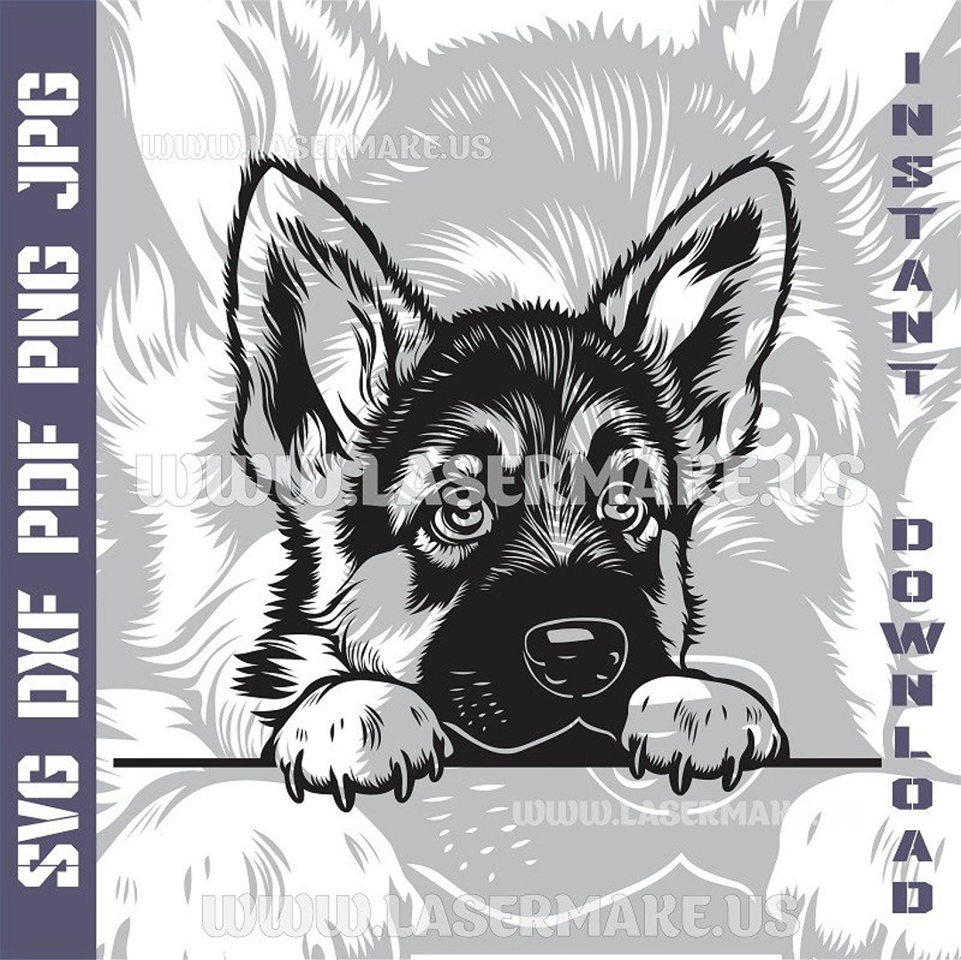 German Shepherd Puppy SVG File | Cut File for Cricut | Printable Png ...