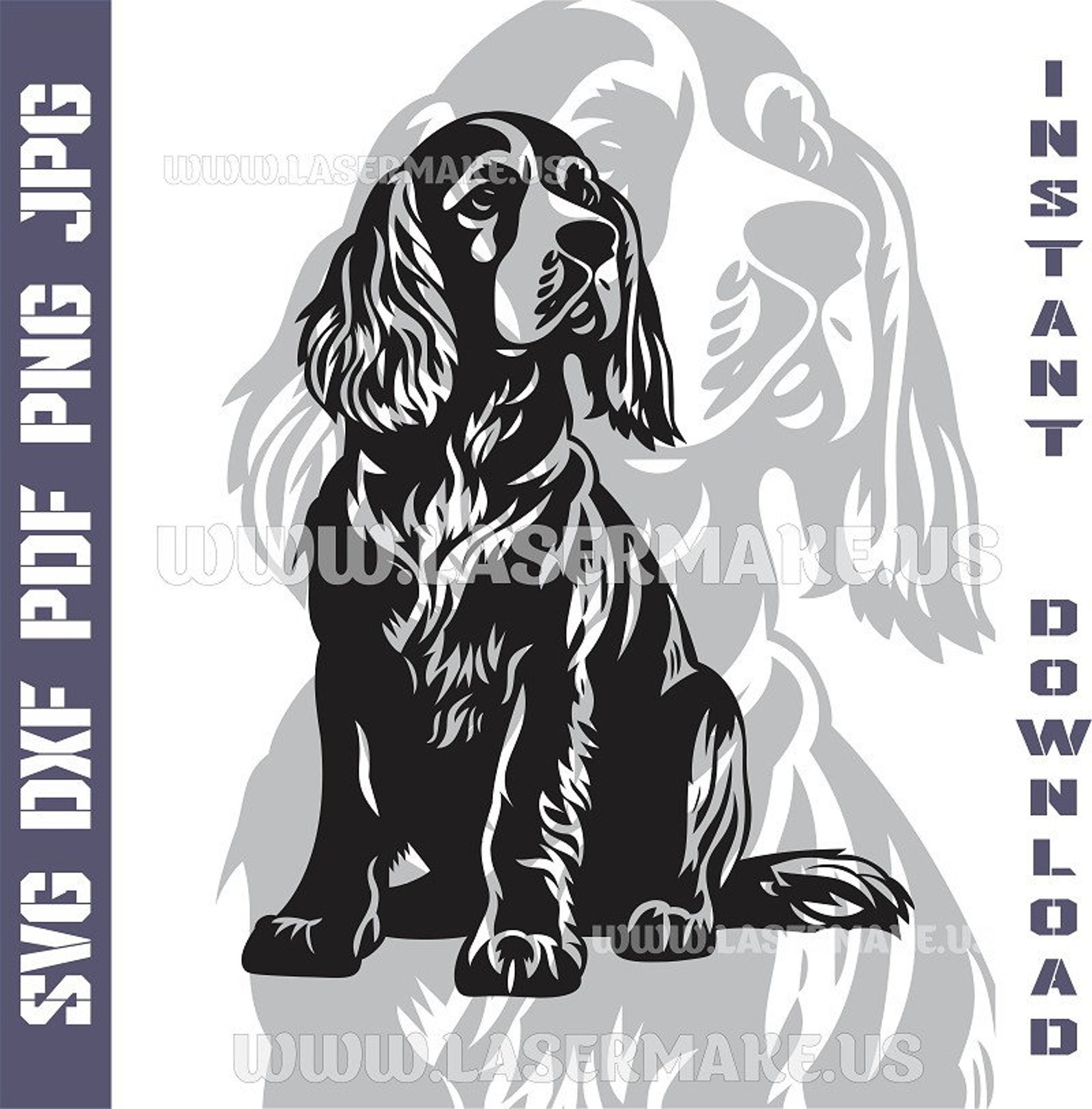 English Cocker Spaniel SVG File Cut File for Cricut Printable Png SVG ...