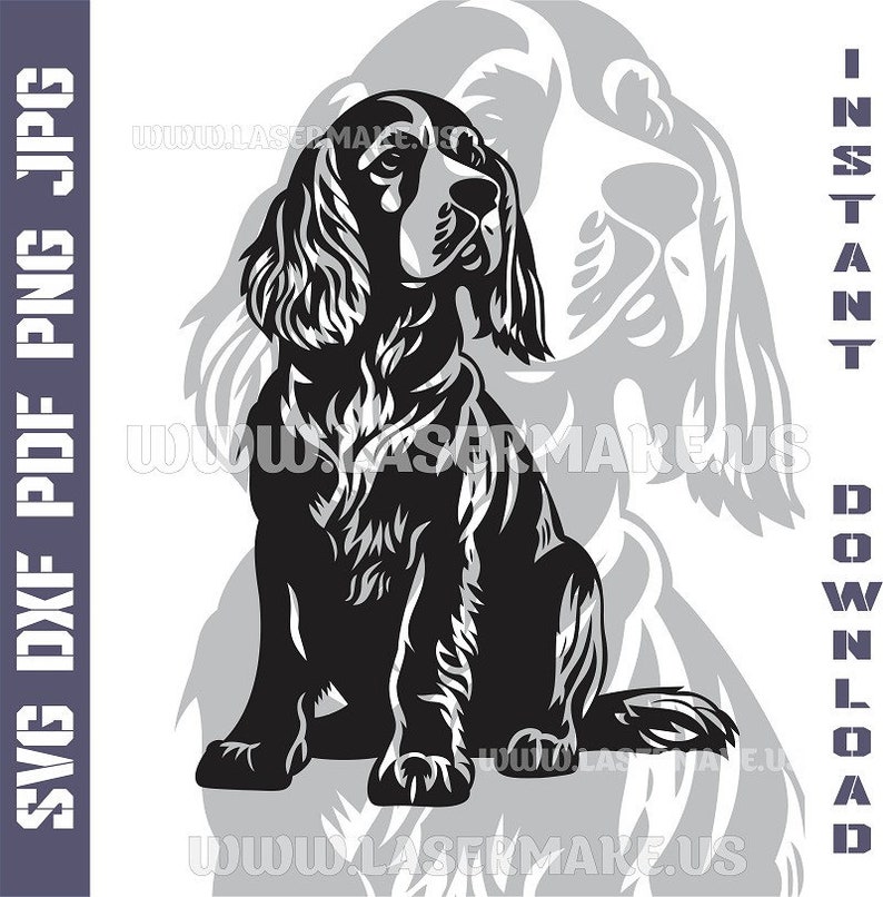 English Cocker Spaniel SVG File | Cut File for Cricut | Printable Png ...