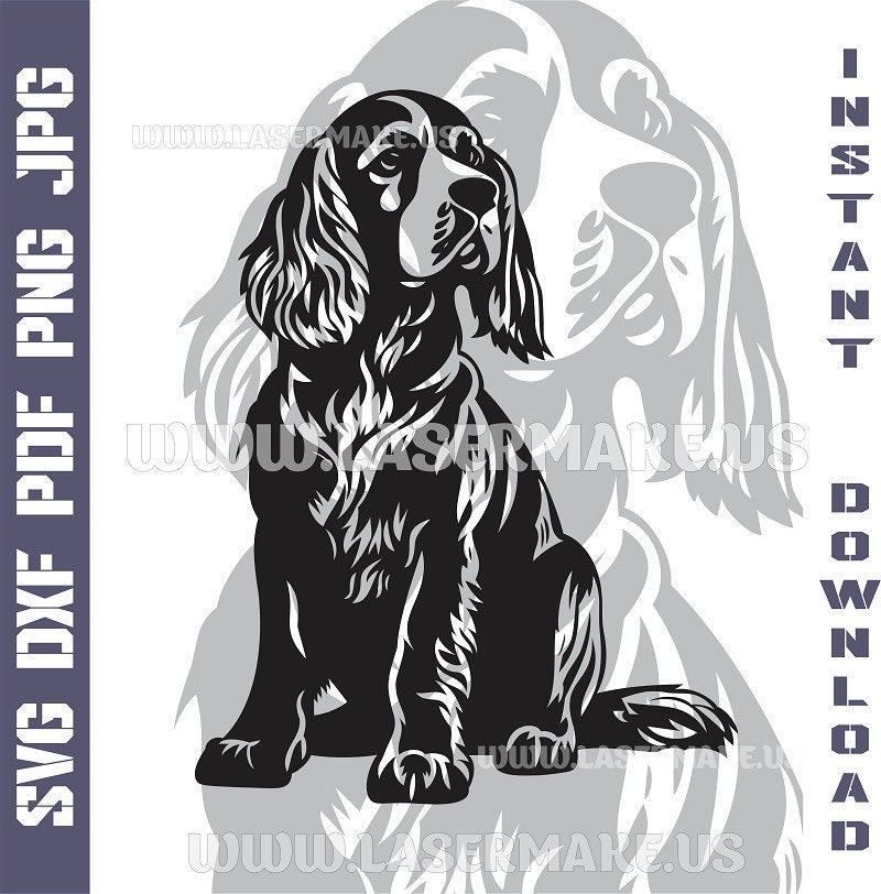 English Cocker Spaniel SVG File | Cut File for Cricut | Printable Png ...