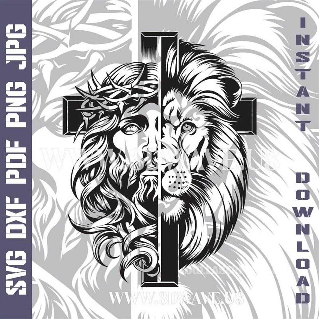 Jesus Christ | Vector Art & Laser Cut Files | SVG, DXF, PNG | Cricut ...