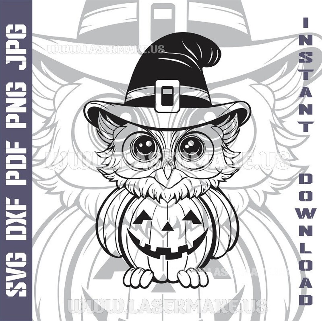 Halloween Owl SVG File | Cut File for Cricut | Printable Png| SVG Dxf ...