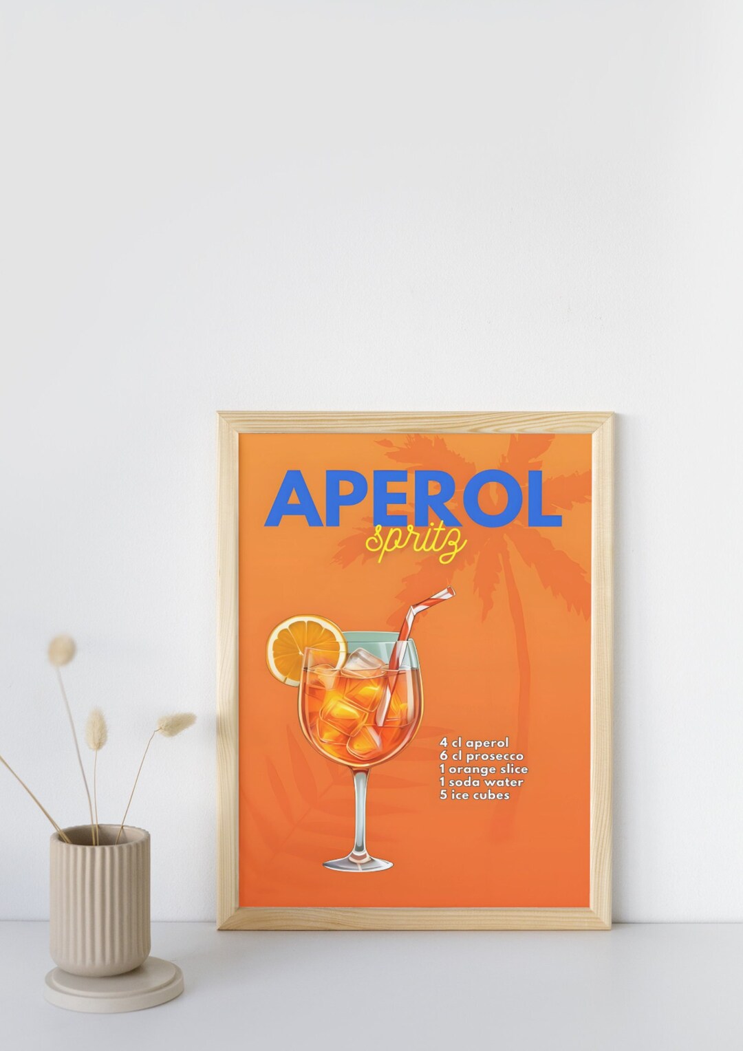 Aperol Spritz Poster Aperol Spritz Recipe Unique Design - Etsy