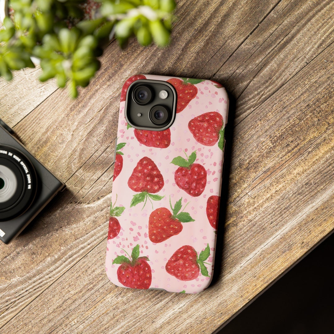 Cute Strawberry Phone Case,summer Phone Case,aesthetic Fruit Phone Case ...