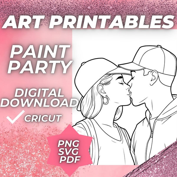 Sip and Paint Svg - Etsy