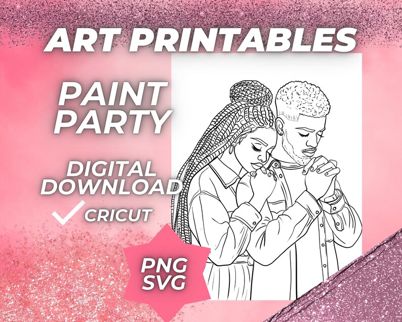 Blessed Couple Printables Blessed Png Blessed Girl and Man. Sip and ...