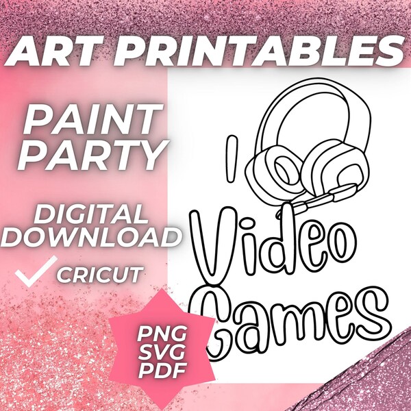 Sip and Paint Canvas Svg - Etsy