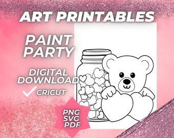 Adult Paint Party Printable Bundle, Paint Parties, Paint Party Theme ...