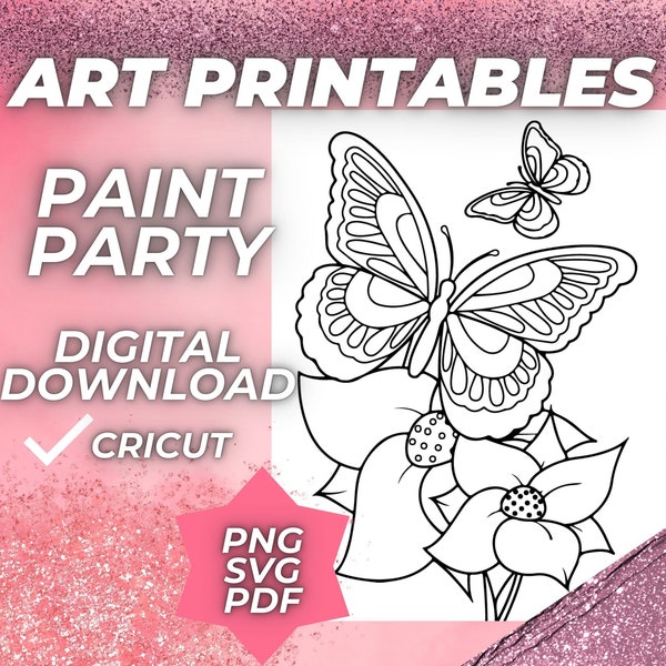 Sip and Paint Svg - Etsy