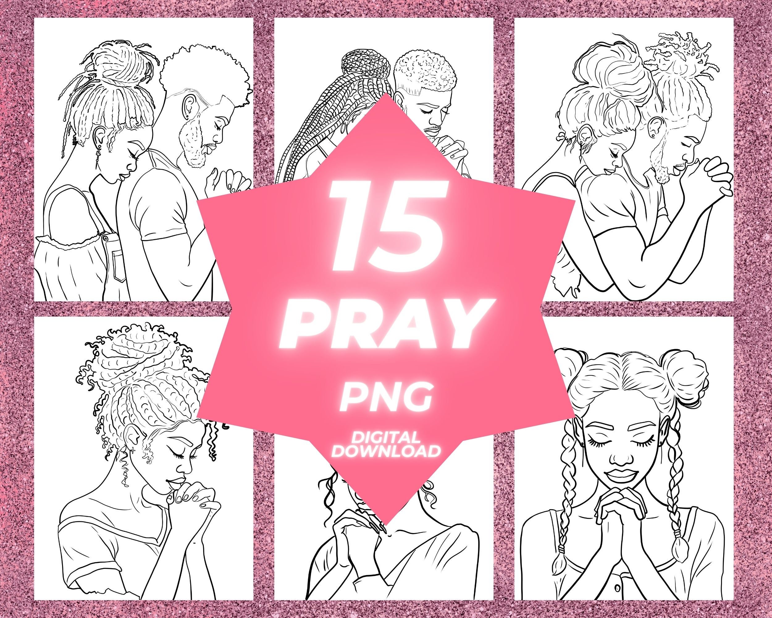 15 Pray Paint N Sip Diy Paint Kits Pre Drawn Painting Pre Sketched Art ...