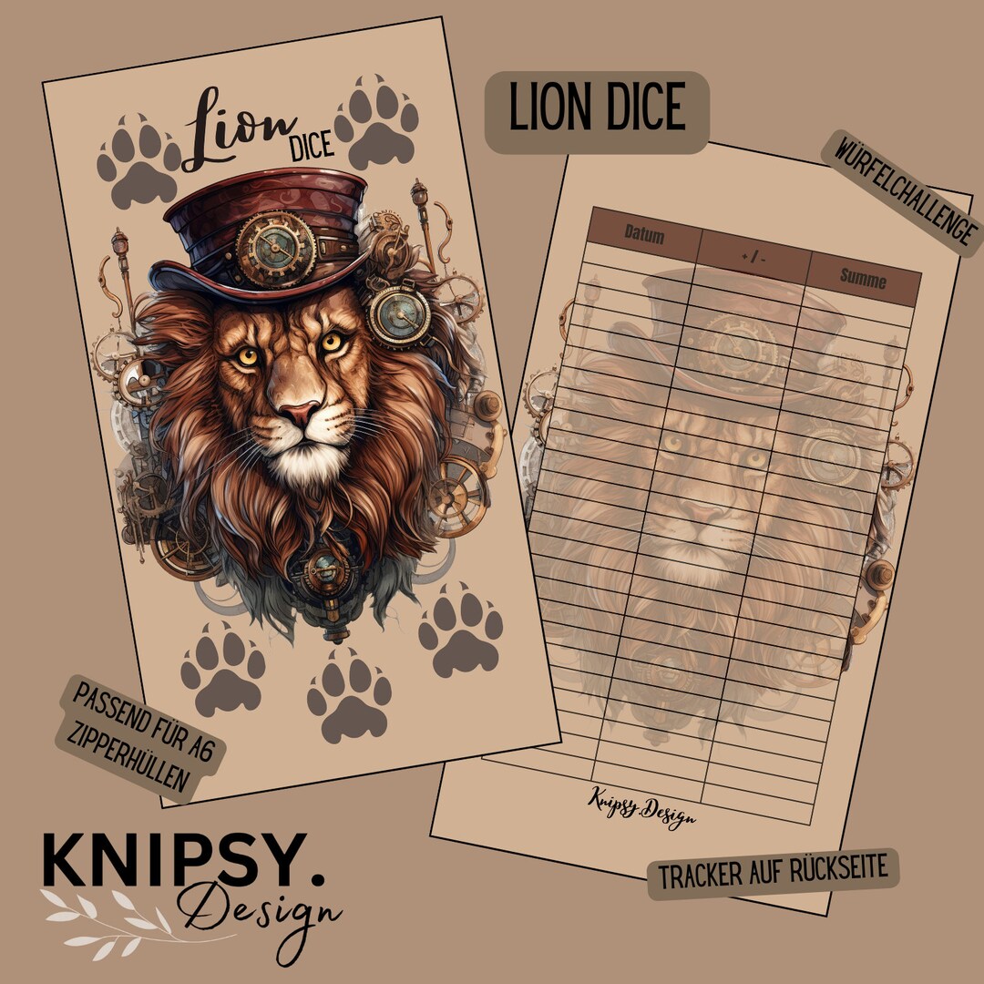 Lion Dice / Dice Challenge / Challenge / Rolling Dice / Envelope Method ...