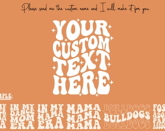 Custom Wavy Font Svg, Custom Wavy Text Svg, Custom Wavy Letters Svg ...