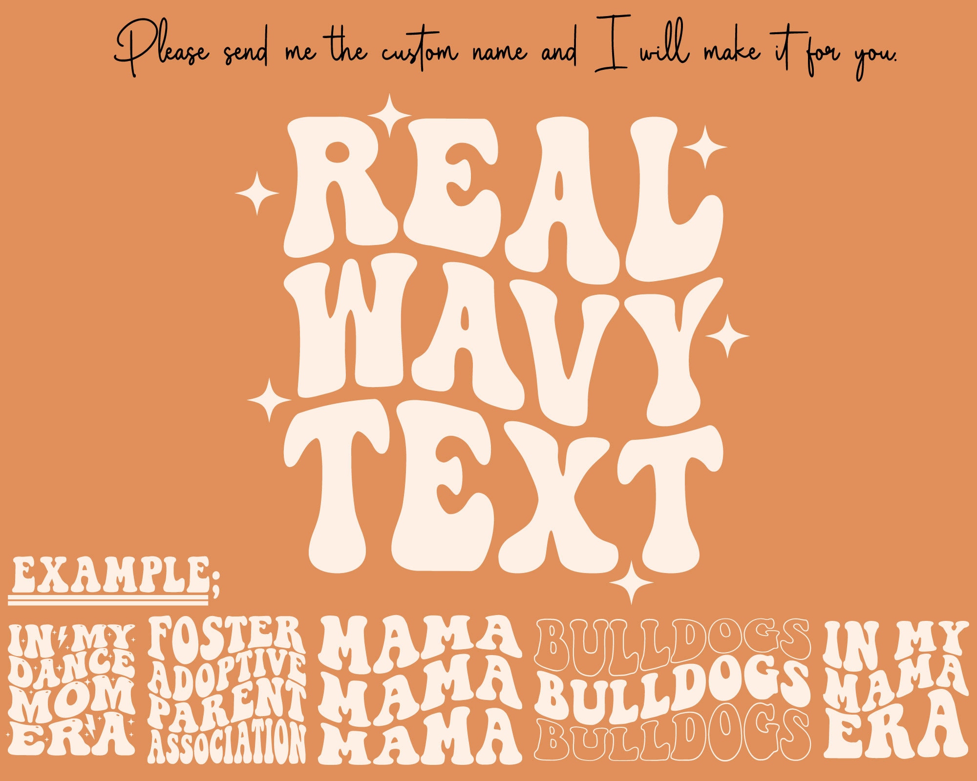 Custom Wavy Text Svg, Custom Wavy Stacked Svg, Custom Wavy Letters Svg ...