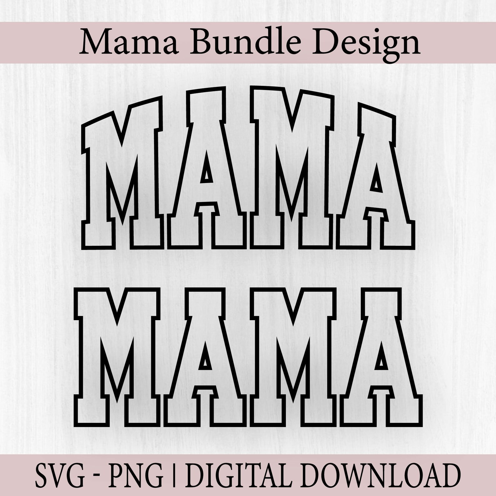Mama Varsity Svg, Mama Varsity Curved Eps, Mama Varsity Letter Dxf ...