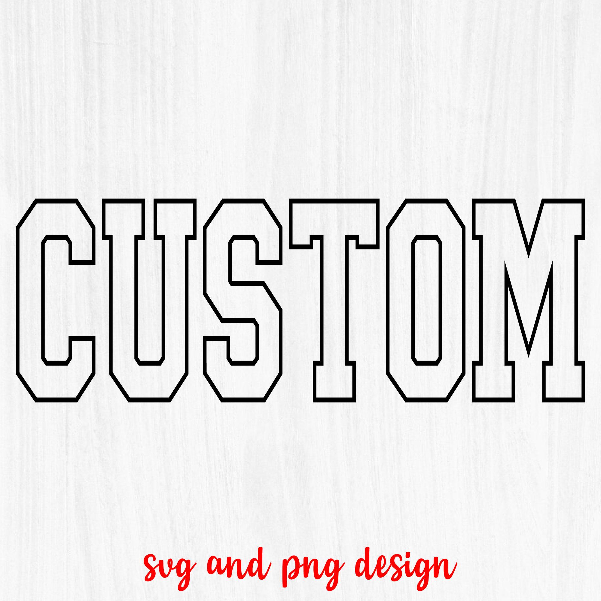 Custom Arched Varsity Font SVG, PNG (digital Download) - Etsy
