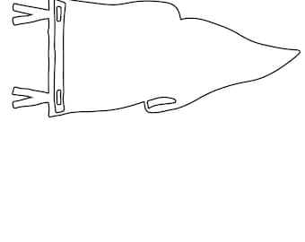 Pennant Flag SVG Cut File Vector PDF PNG Sports Nursery Adventure ...